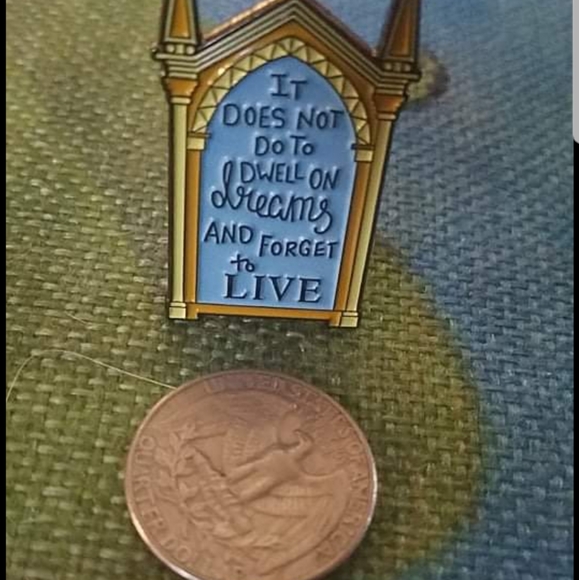 Jewelry | 2 Fr 13 Harry Potter Mirror Of Erised Quote Pin | Poshmark